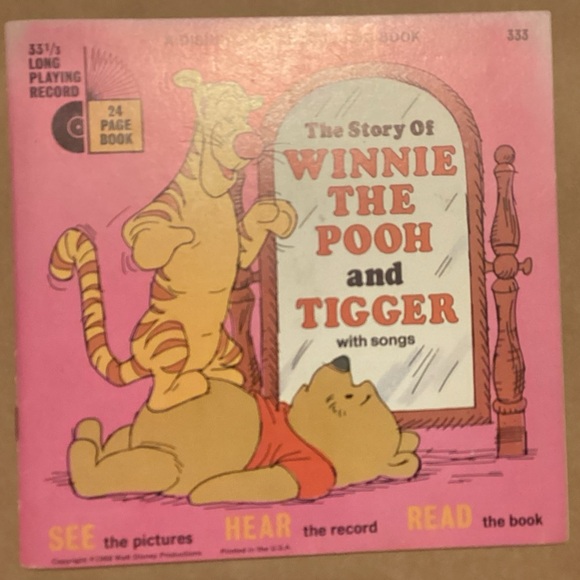 Disney | Toys | Disney Pink Winnie The Pooh And Tigger Storybook | Poshmark